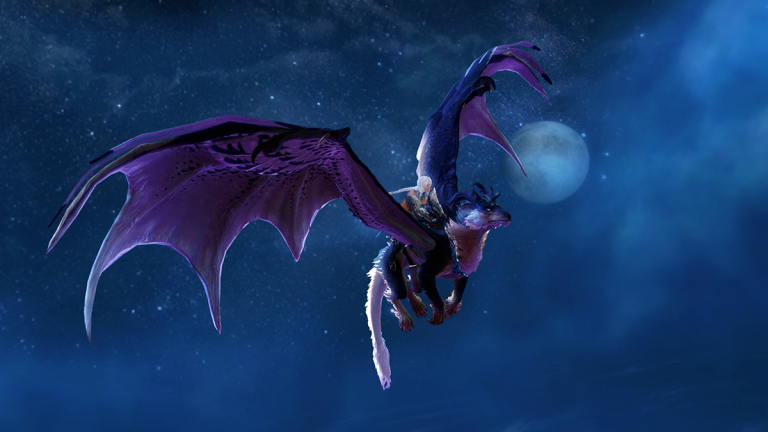 Soar to the Moon with the Lunar Maned Skyscale Skin – GuildWars2.com