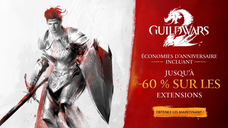 Célébrez 13 ans de Guild Wars 2 avec jusqu’à -60 % sur les extensions ! – GuildWars2.com